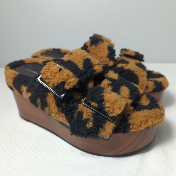 Jessica Simpson | Shoes | Jessica Simpson Cyriss Clogs Womens 6 Cheetah ...
